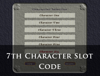 7th Character Slot code - UOWTS.COM